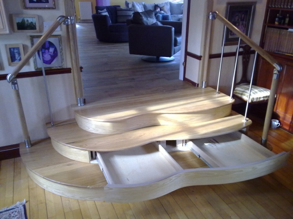 Three steps oak staircase – Step By Step Design Constructions